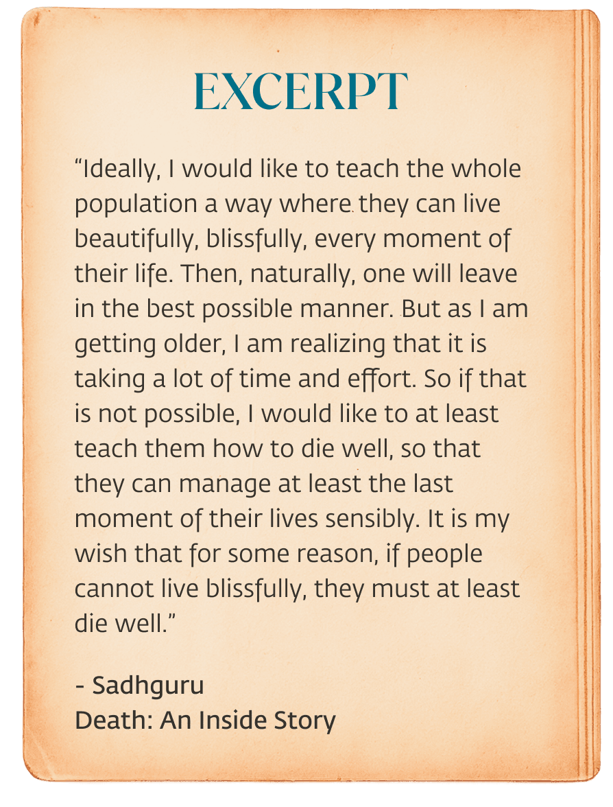Death: Only for Those Who Shall Die | Book by Sadhguru
