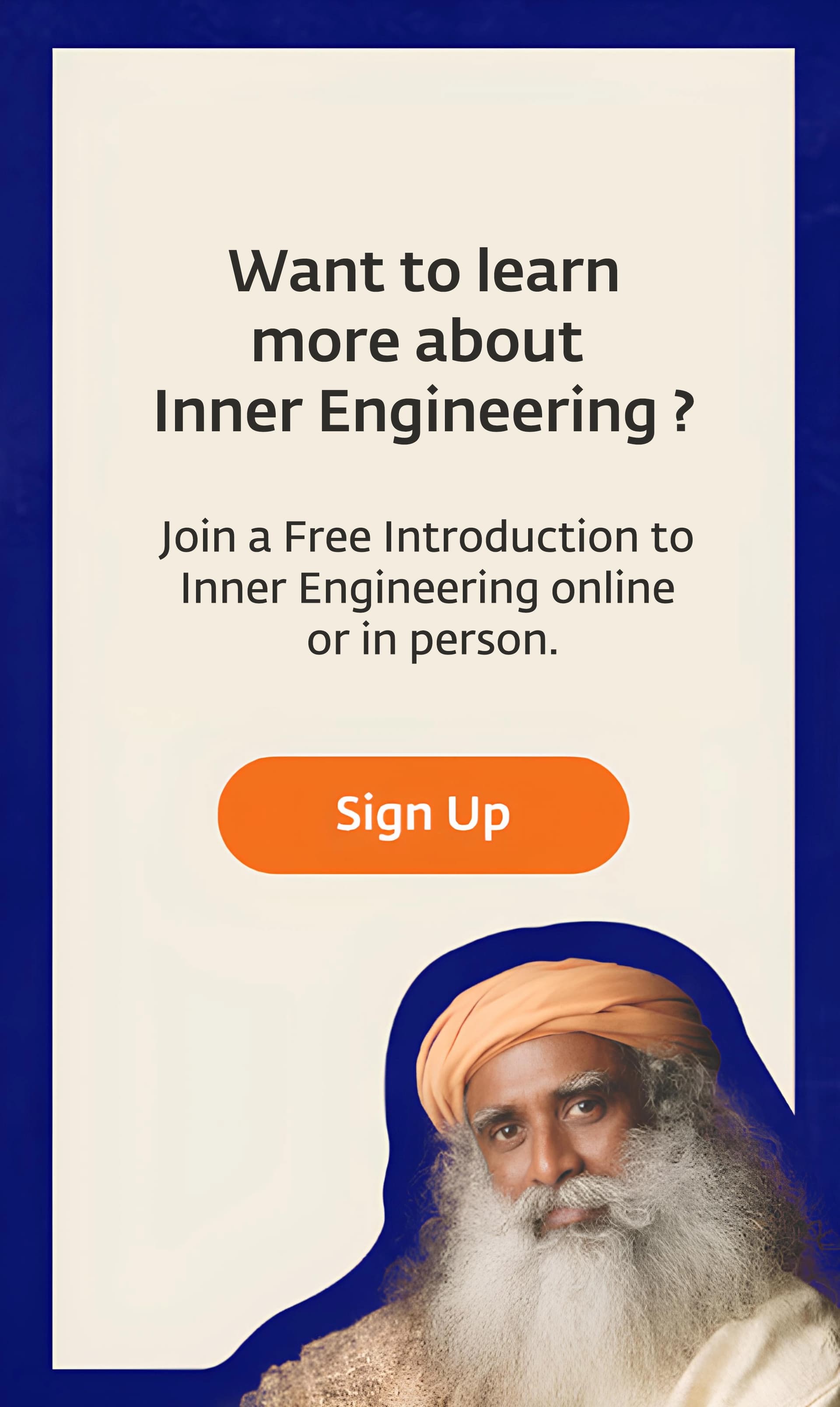 Inner Engineering In-Person